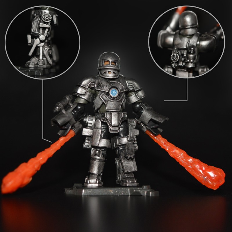 Mega Bloks Construx 3D DIY Black Iron Man Mark MK1 Building Block ...