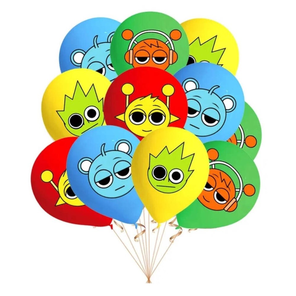 sprunki Theme balloon set sprunki birthday Decoration party sprunki ...