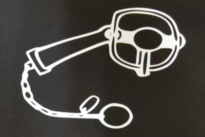 White Vinyl Decal Single Longspring trap traps trapping 4X5 # 106 | eBay