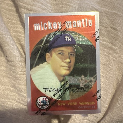 1996 Topps - Mickey Mantle Commemorative Reprints 1959 Topps #9 Mickey ...