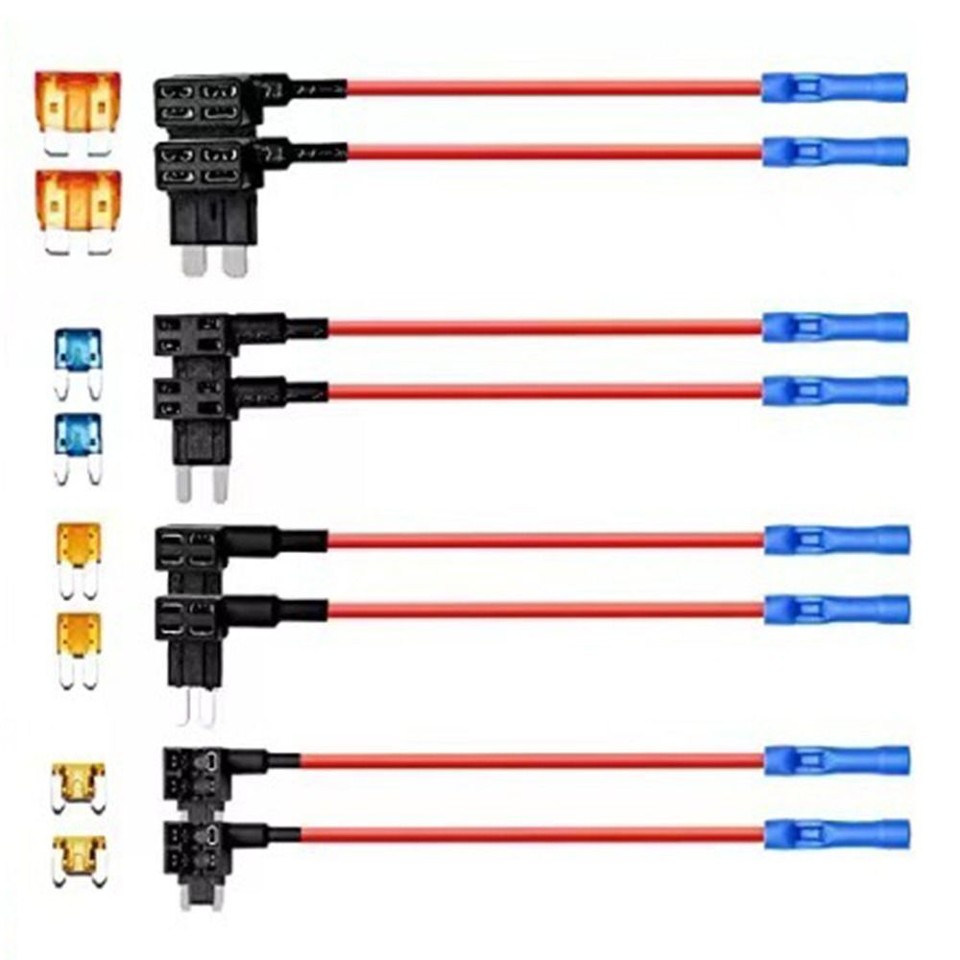 Mini Auto Fuse Connector Low Profile Mini Fuse Taps Fuse Adapter Jumper ...