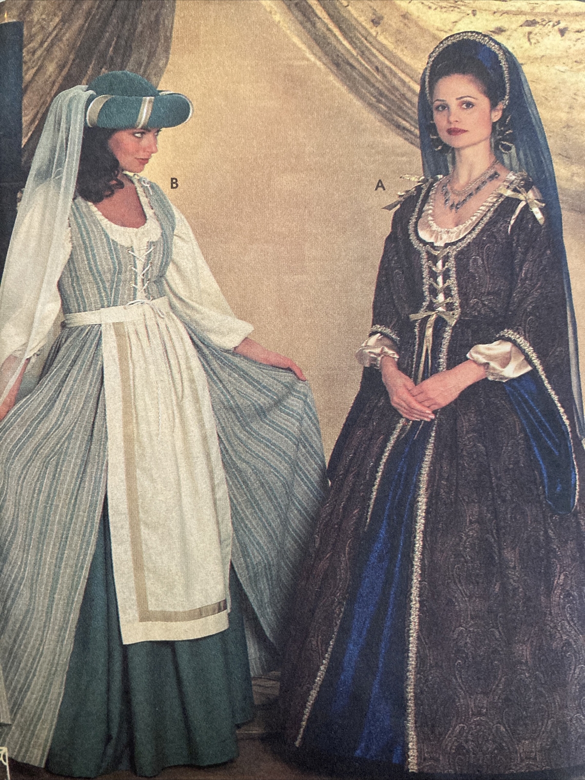 Simplicity Costumes Pattern 7756 Size 10-14 Renaissance Medieval Tudor ...