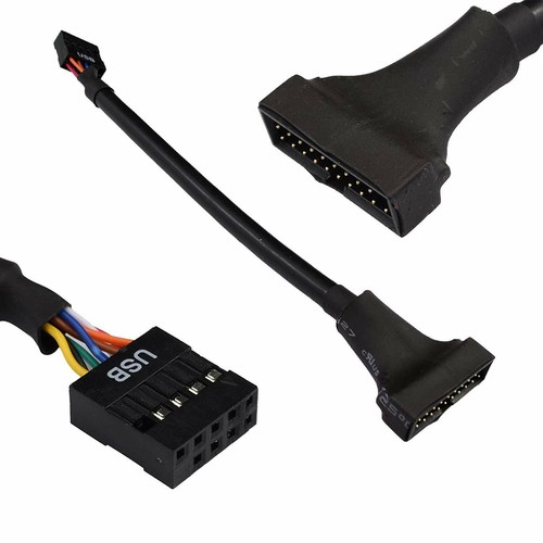 Adapter USB3 3.0 19 Dots Male On Connector Internal USB 2.0 Female | eBay