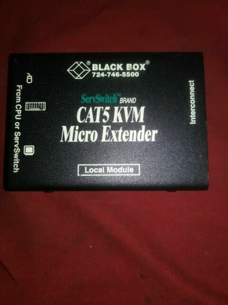 Black Box ServSwitch Brand CAT5 KVM Micro Extender Kit Single-Access ...