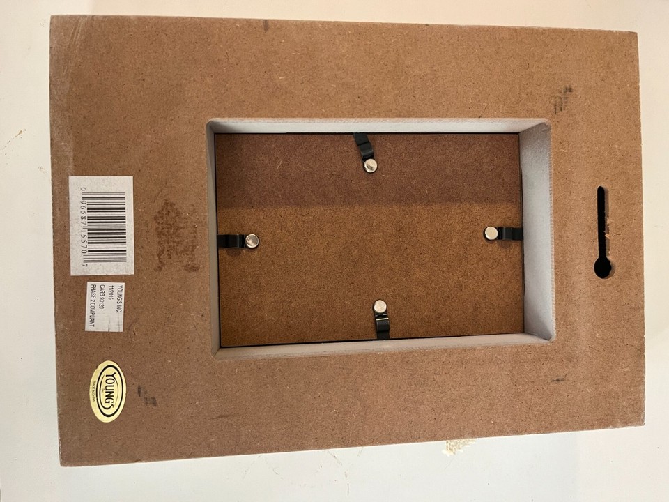 4x6 Wood Picture Frame with Glass and Burlap Bow grateful thankful ...