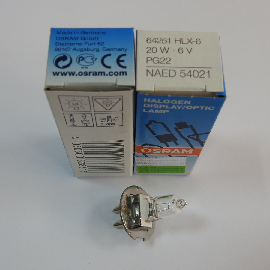 OSRAM 20w 6v 64251 HLX Pg22 T3 Halogen Light Bulb for sale online | eBay