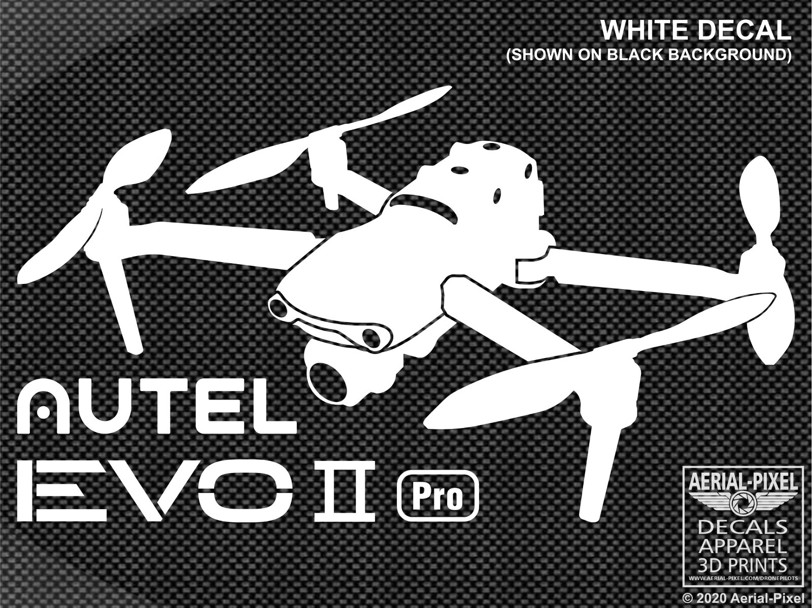 AUTEL EVO II 2 Pro Window or Case Decal Sticker for UAV UAS Drone | eBay