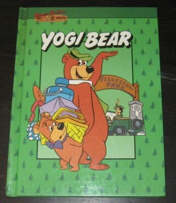 1990 Hanna-Barbera YOGI BEAR large hardcover BOOK with 4 stories! Ice ...