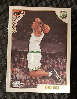 1998-99 Topps Chrome #135 Paul Pierce Rookie Card Team: Boston Celtics ...