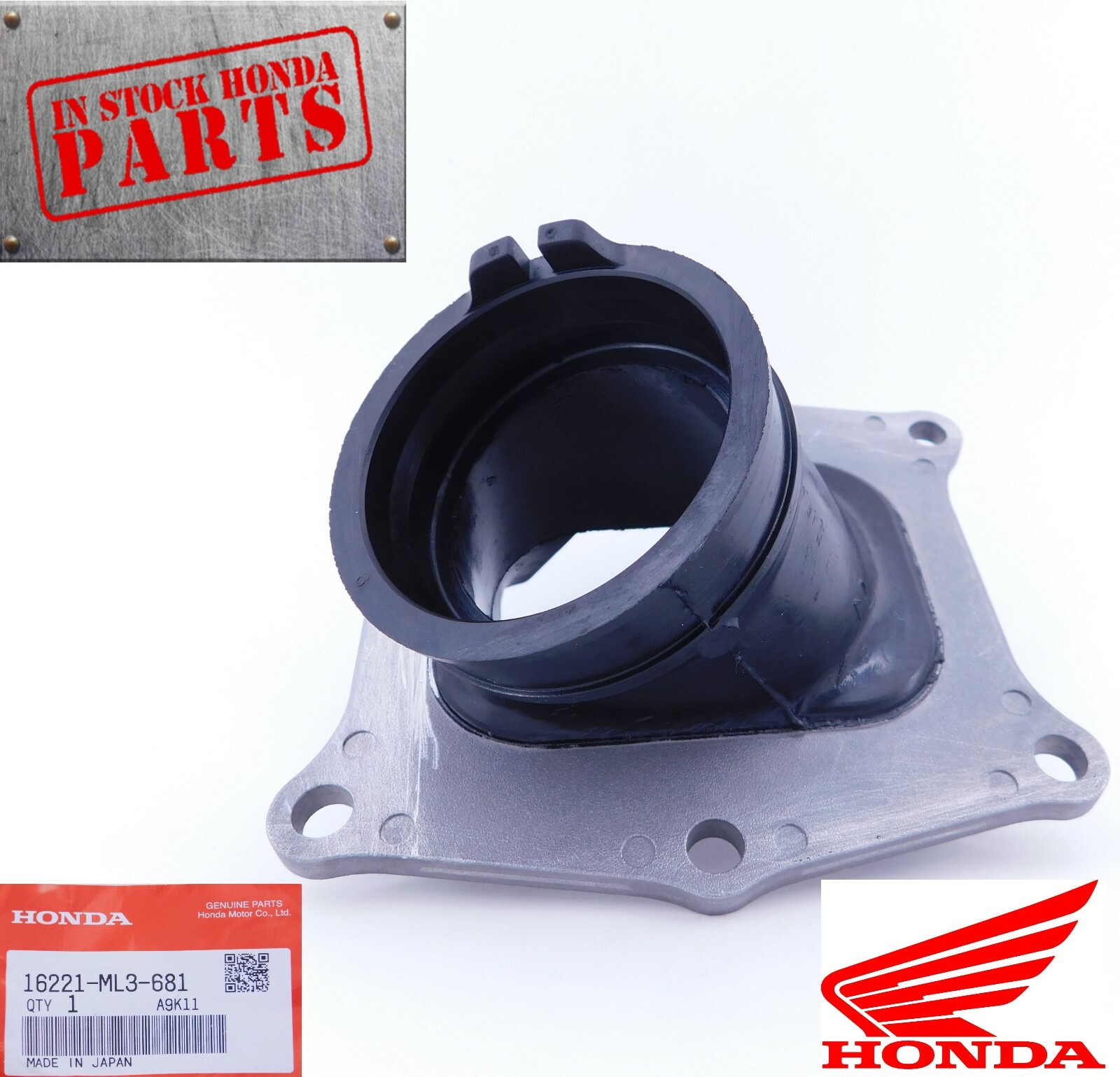 HONDA CR500R CR500 CR 500 CARBURETOR REED CAGE INTAKE BOOT 1989-01 ...