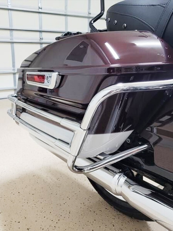 2014-2023 Harley Touring Road King Glide Chrome Hard Saddlebag Guard ...