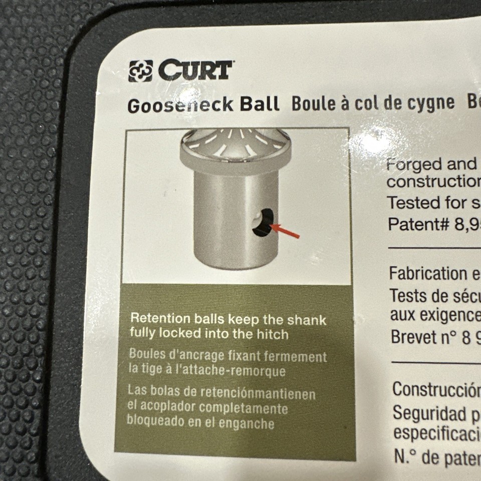 60618 Puck System Gooseneck Hitch Ball Kit Compatible with 2013-2024 ...