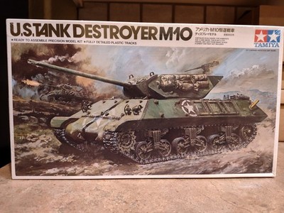 NEW Tamiya U.S. TANK DESTROYER M10 - 1/35 Scale Plastic Model Military ...