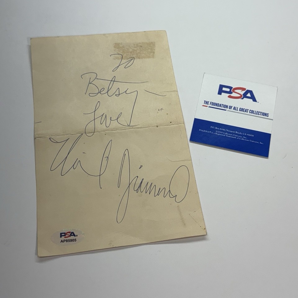 💎 NEIL DIAMOND 💎 Signed Vintage Autograph 1967 Display 12x18” PSA DNA ...