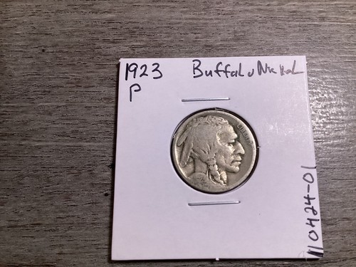 1923 Buffalo Fine Condition Nickel U.S. 5 Cent Coin-110424-01 | eBay