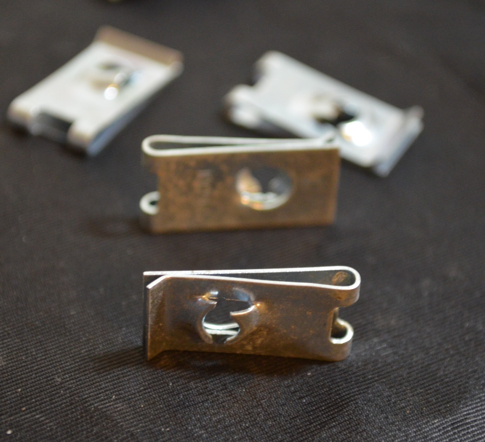 10 x 24x 3/8" slot U clip, spring nut, fender clip, screw, extruded nut ...