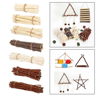 Log sticks, rustic small wooden sticks for miniature garden ornaments ...