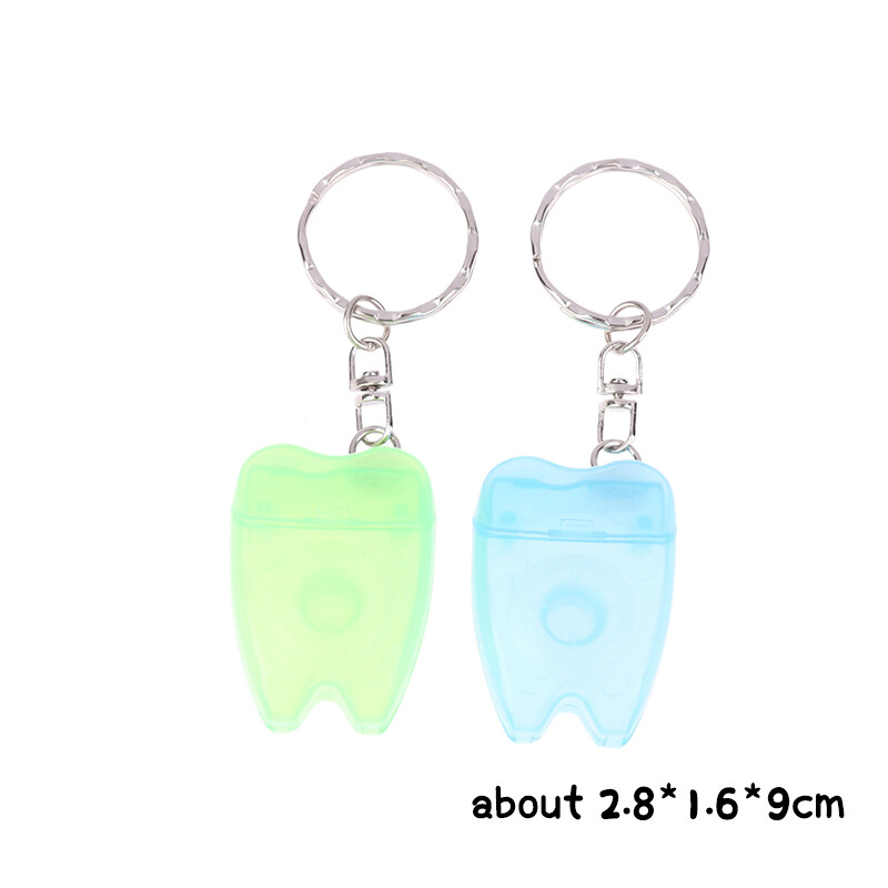 New Portable Dental Floss Teeth Clean Keychain For Teeth Cleaning Oral ...