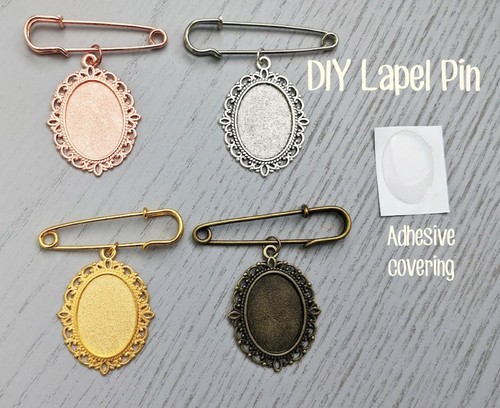 DIY Blank Lapel Bouquet Charm | Photo Memory Frames | boutonniere ...