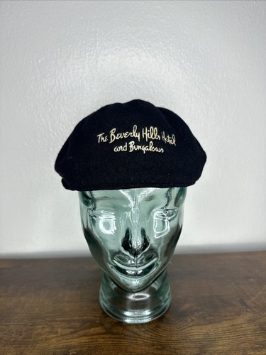 The Beverly Hills Hotel Black Schoolboy Newsboy Taxi Cab Hat Driver ...