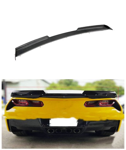 Real Carbon Fiber Rear Trunk Boot Spoiler Wing For Chevy Corvette C7 14 ...
