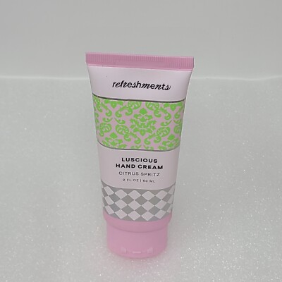 Refreshments Luscious Hand Cream Lotion Citrus Spritz 2 oz | eBay
