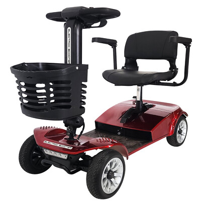 HeCare 4 Wheel Motor Electric Travel Car Boot Portable Mobility Scooter ...