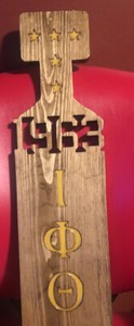 Custom Vintage 1963 Iota Phi Theta Wood Greek Paddle - (Free Shipping ...