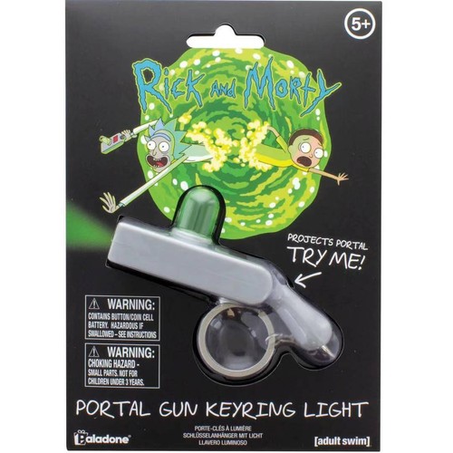 Rick and Morty Portal Gun Keyring Key Chain Light Hanging Pendant ...