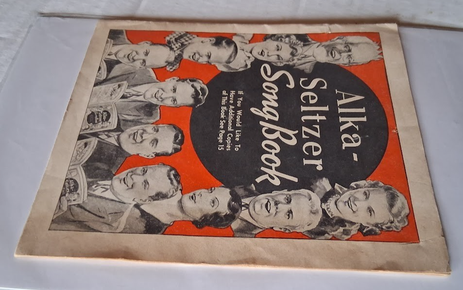 1936 Vtg Alka Seltzer Song Book Ad Miles Lab Hoosier Hot Shots Uncle ...