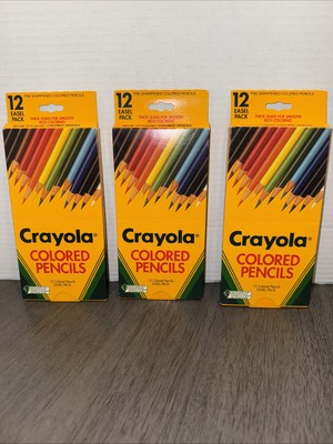 Lot Of 3 Packs Vintage Crayola Smooth Bright Colored Pencils 1987 Count ...