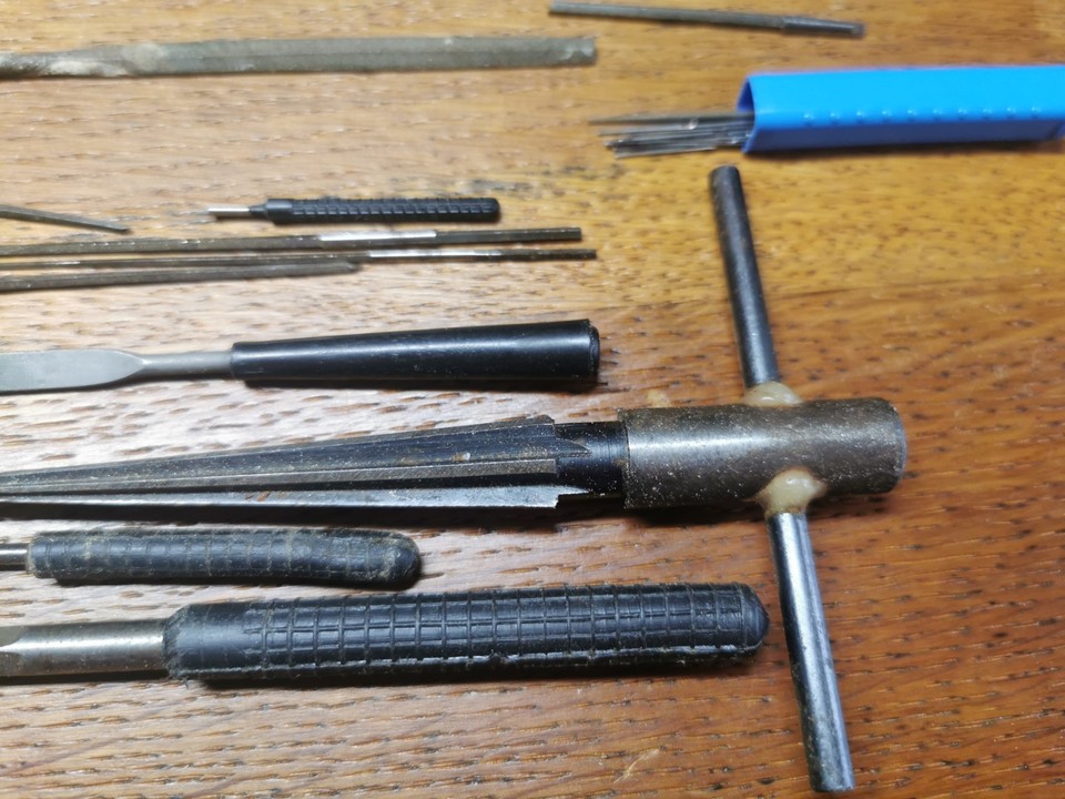 Clockmaker Files / Broaches, Various Sizes, Used, Clockmaker Tools #R10 ...