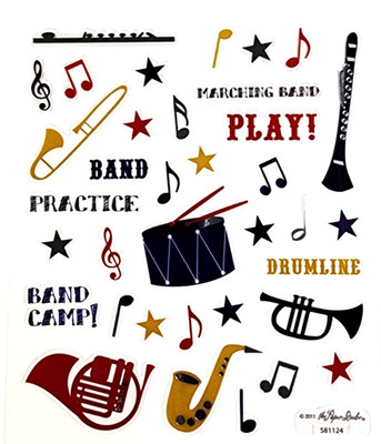Marching Band Practice Drumline Clarinet Flute PS Clear Stickers | eBay