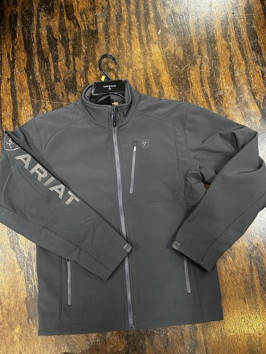 Ariat Mens Logo 2.0 Phantom Grey Softshell Jacket - Small | eBay