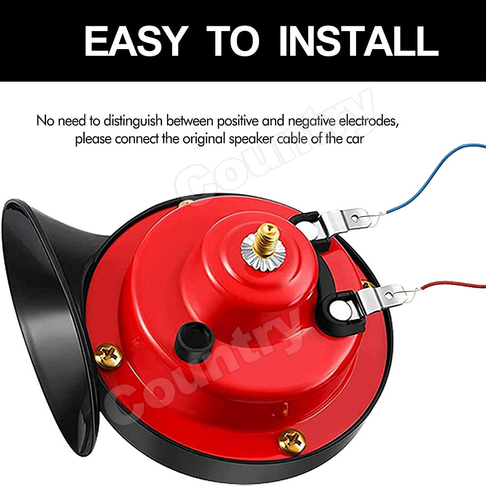 2Pcs Super Horn 12V 300DB Super Loud Horn Snail Motorcycle Car Truck ...