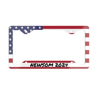 Newsom 2024 License Plate Frame Gavin Newsom 2024 Fun Car Accessory | eBay