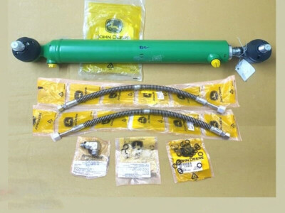LVA14158 For John Deere Track Rod Hydraulic Cylinder-OEM With Hoses ...
