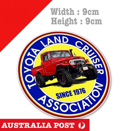 TOYOTA Land Cruiser 1984 Toyota LandCruiser FJ45 Round Badge Sticker ...
