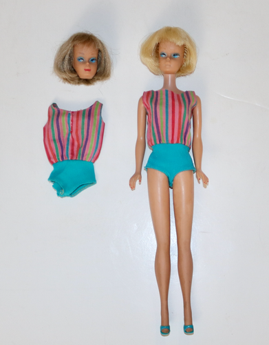 Barbie vintage AMERICAN GIRL doll with extra head and swimsuit | eBay
