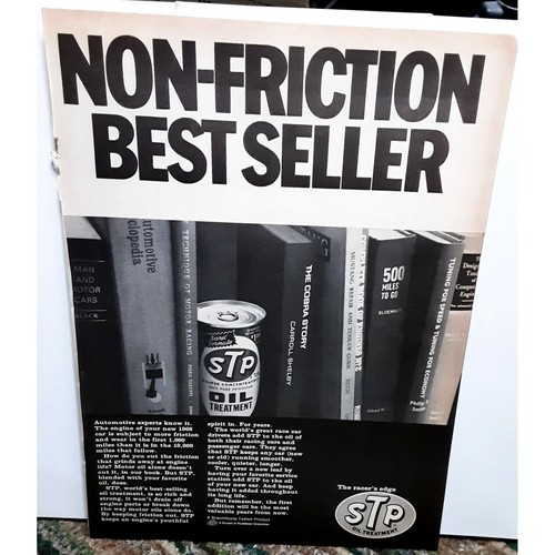 1967 STP Oil Treatment Automobile Ad Vintage Print Ad 60s Original | eBay