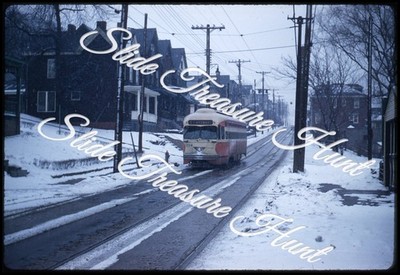 Pittsburgh PRC Streetcar Street Scene Wilmerding 35mm Slide 1960s ...
