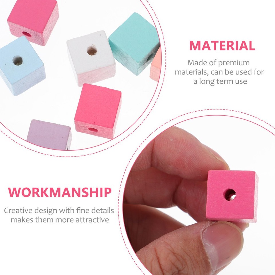 30 Pcs Simple Wooden Beads for Jewelry Making Accessories Wood Beads ...