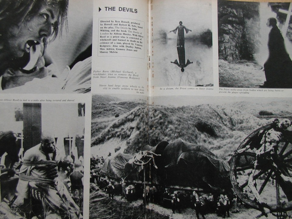 Films and Filming. July 1971. Oliver Reed in Ken Russell's The Devils ...