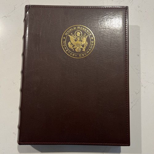 World Reserve Monetary Exchange Official Bank Book Paper Money Ledger ...