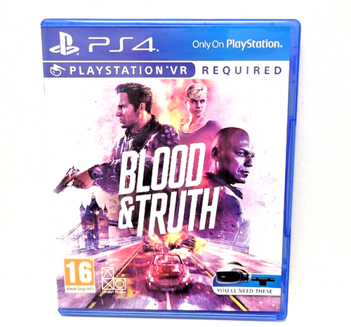 PS4 VR GAME PSVR Blood & Truth Playstation vr REQUIRED EXCELLENT Condition | eBay