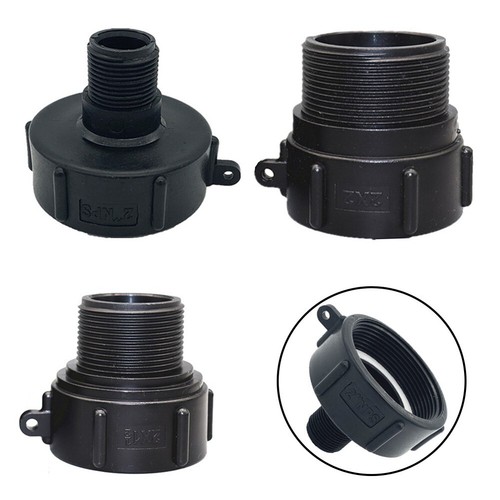 Convenient IBC Container Adapter for Easy Discharge Black Color 1 inch ...