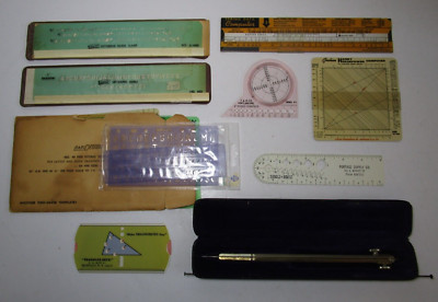 Lot of 10 Vtg Drafting Tools Lettering Ruler Scale Engineering Design ...
