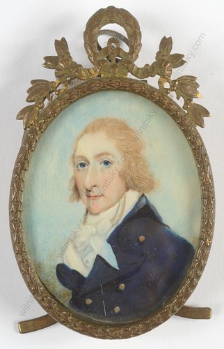 "Portrait of a red-haired gentleman (officer of Navy?)" Georgian min ...