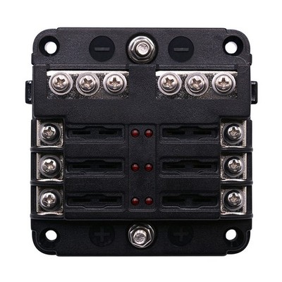Car Vehicle B 6 Way Fuse Box lock Holder Automotive Circuit Universal ...