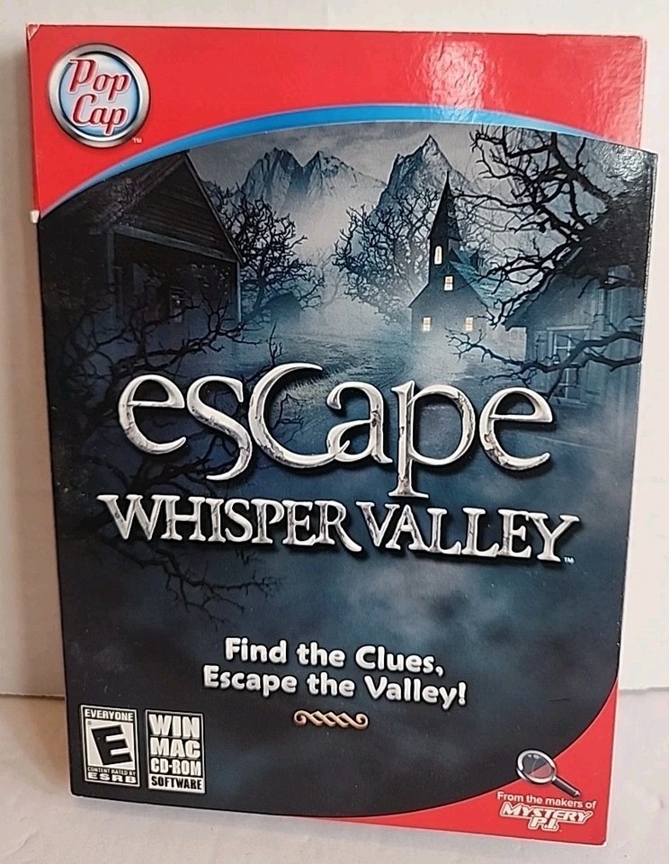 Lot Of 2 PopCap CD-Rom Games Escape Whisper Valley/Emerald Star Win Mac ...